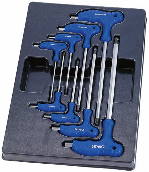Tudo para Mecânico - Jogo de Chave Allen Abaulada Tipo T 8pçs 9-22108MR ...